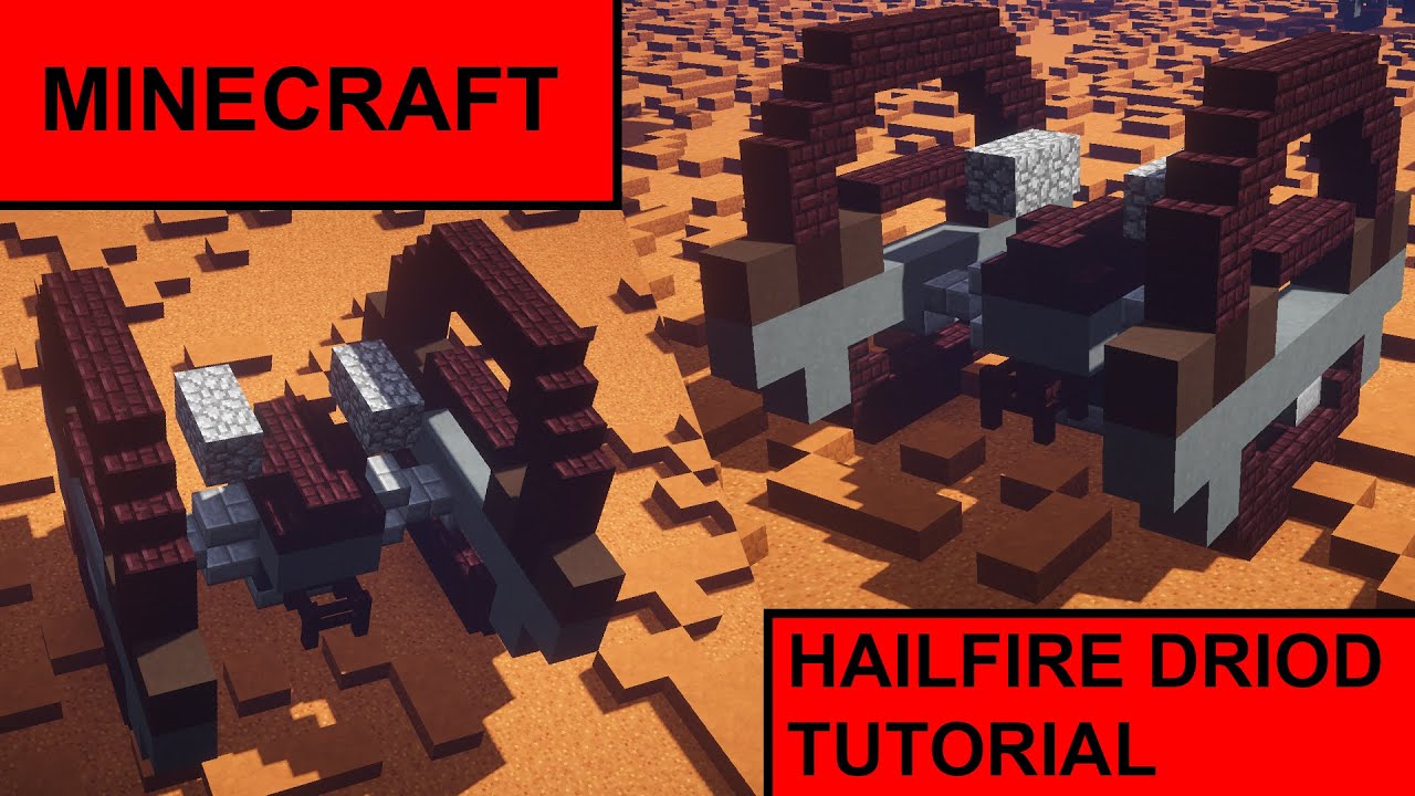 Starwars Hailfire droid tank Tutorial | Minecraft 1.12.2 - YouTube