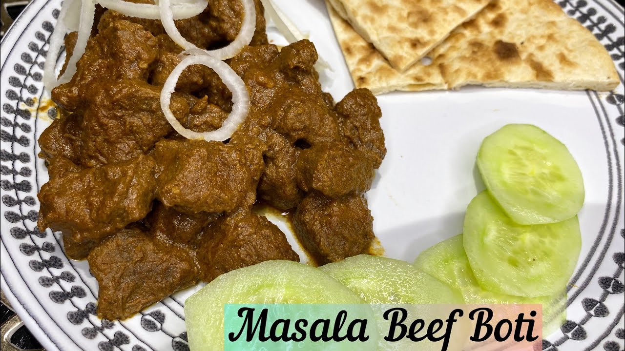 Masala Beef Boti | Quick Beef Boti Recipe - YouTube