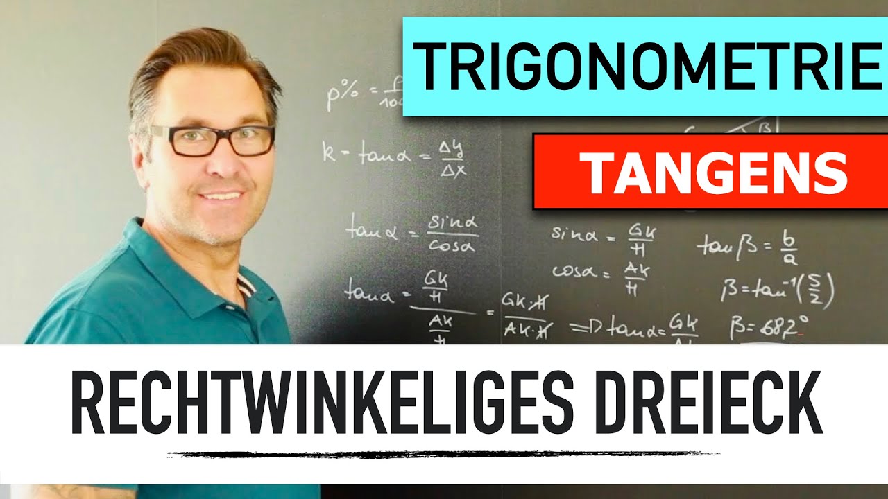 Tangens | Winkelfunktion im rechtwinkeligen Dreieck| Winkelberechnung ...