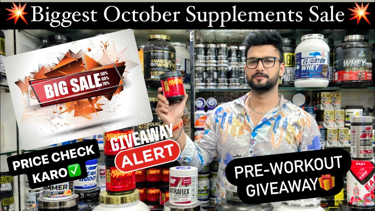 Biggest October Supplements Sale🔥 Giveaway Alert🎁 musclerecovery.in ...