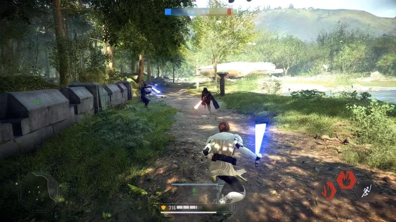 4v4 (sabre) kylo ren #4 obi-wan #1 - YouTube