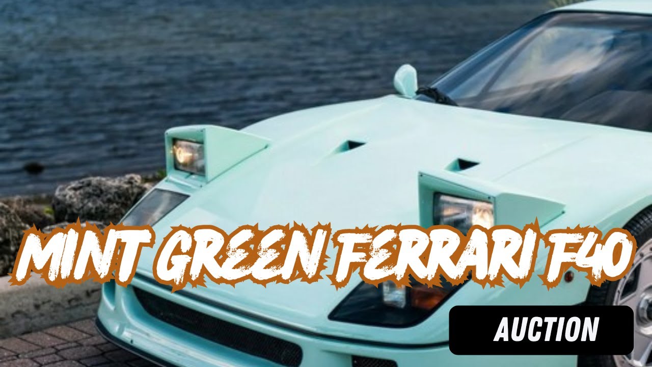 Unique Mint Green Ferrari F40 Set to Make Auction History - YouTube