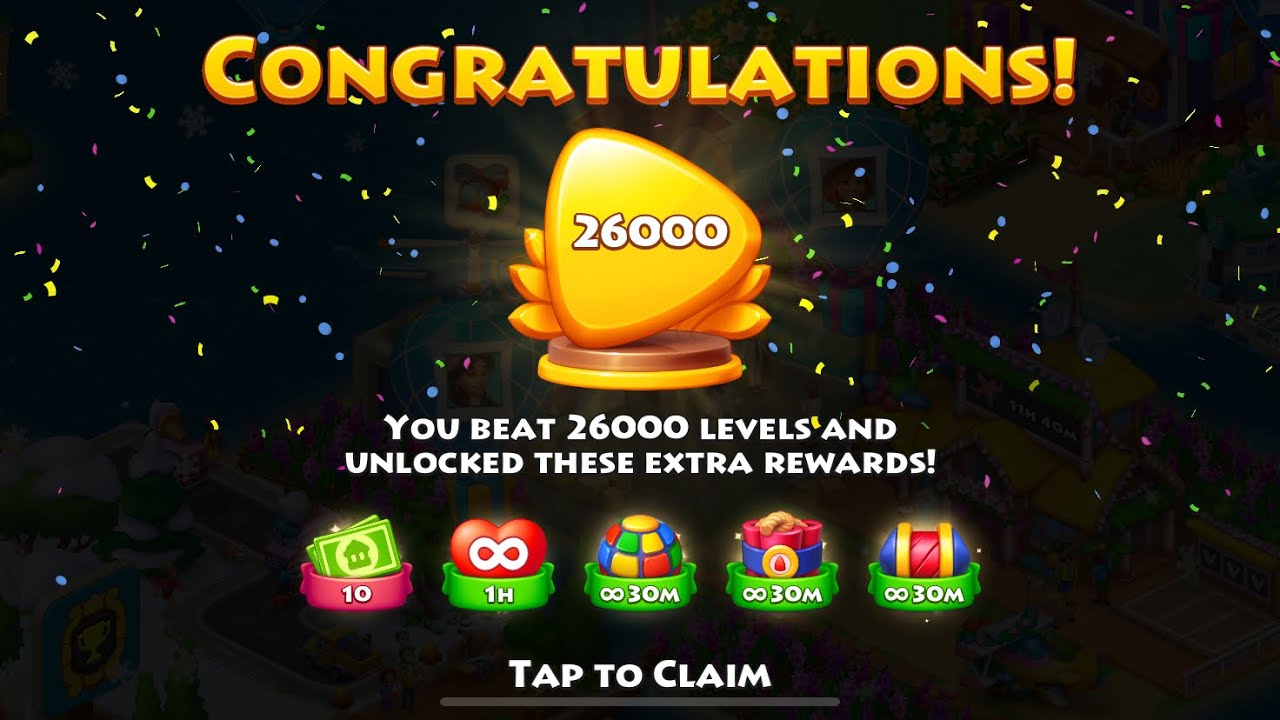Township Match-3 level Finally Reach Level 26000 and unlocked extra ...