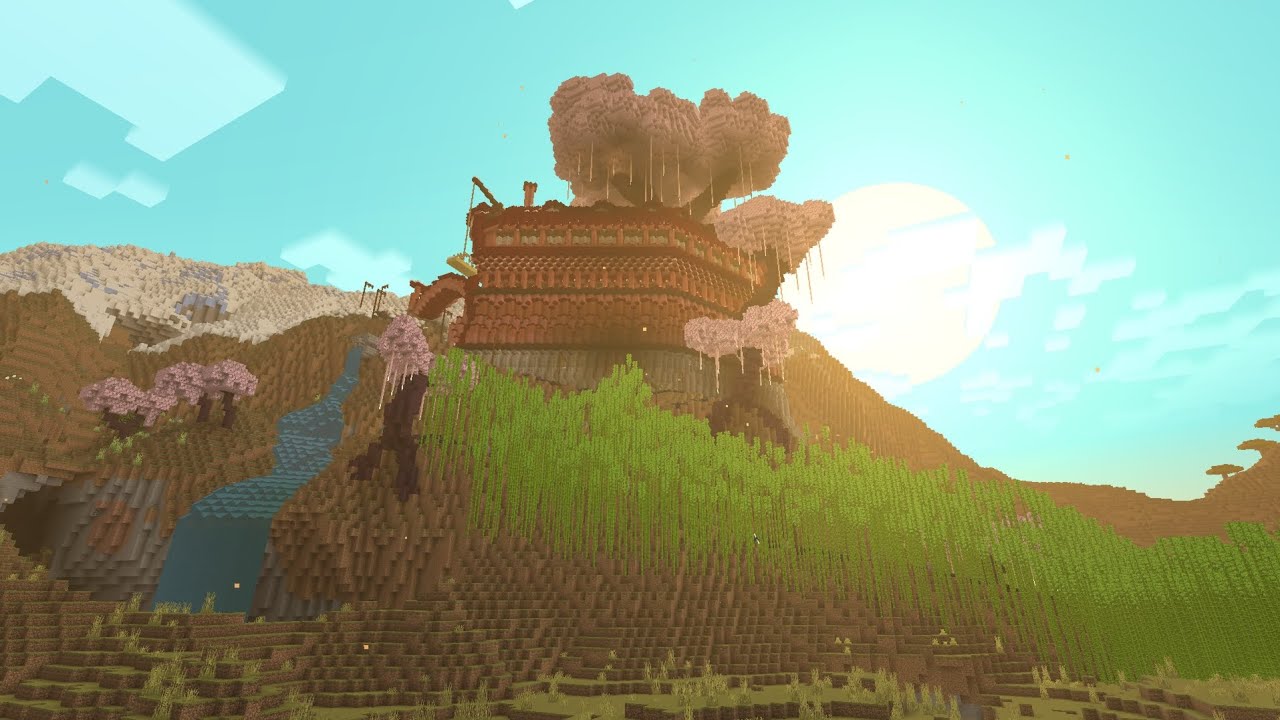 Sakura house Minecraft build - YouTube
