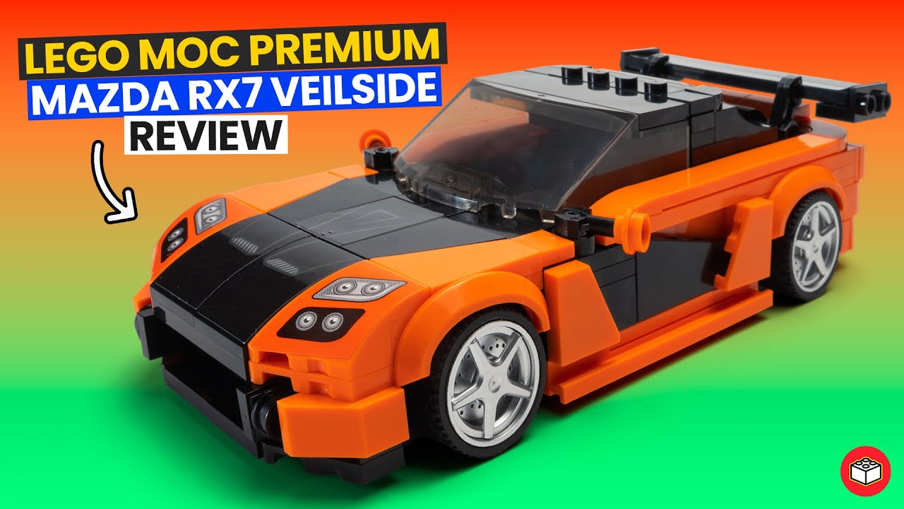🔺 REVIEW Lego MOC Mazda RX7 Naranja Veilside Fast and Furious TOKIO ...