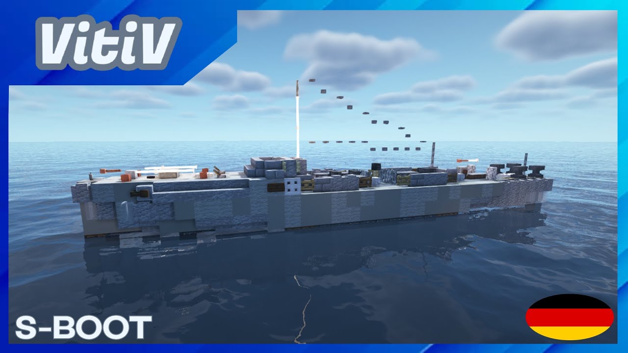 German Fast Attack Craft Schnellboot - Minecraft - YouTube