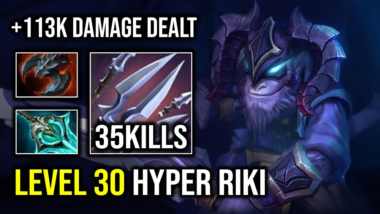 LEVEL 30 Hyper Late Game +113K Total Damage Riki Vs Ex Machina Sven ...