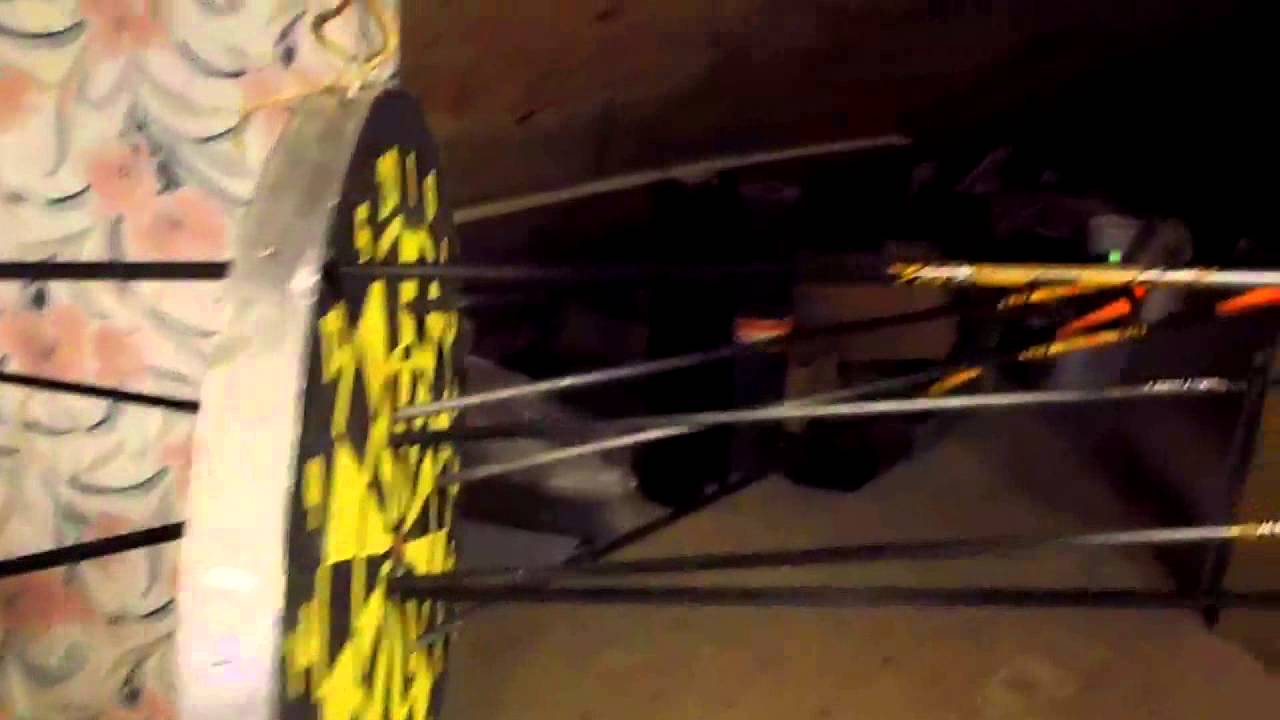 DIY indoor archery range - YouTube