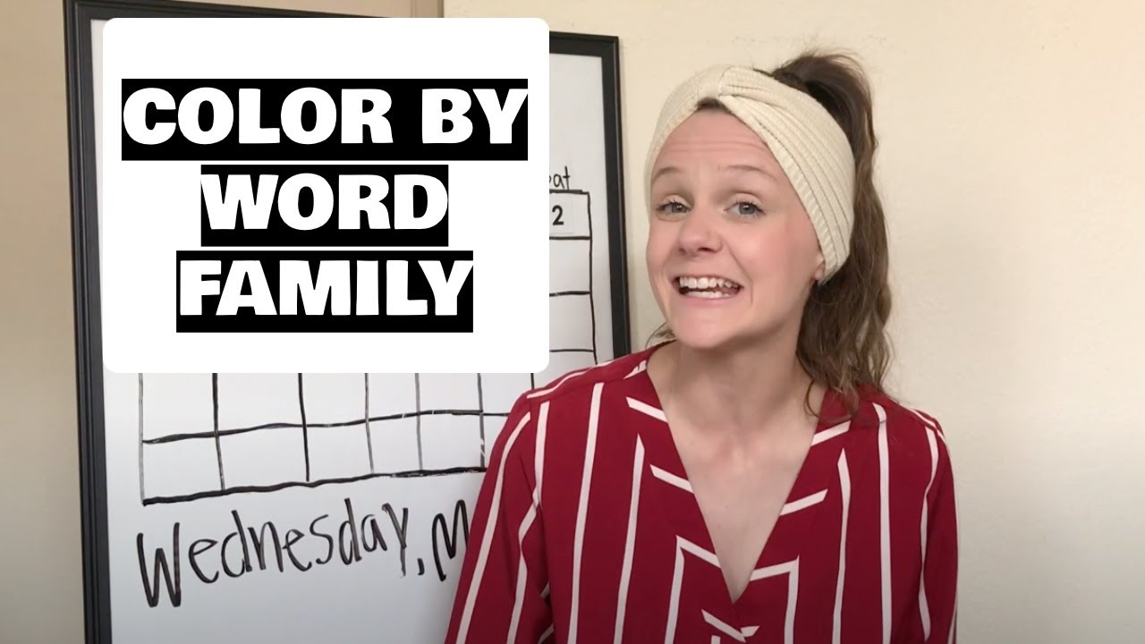 COLOR BY WORD FAMILY: Fun Reading Activity! - YouTube