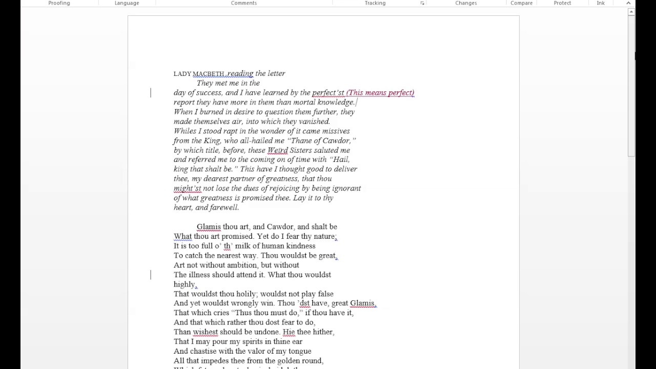 Microsoft Word Annotation - YouTube