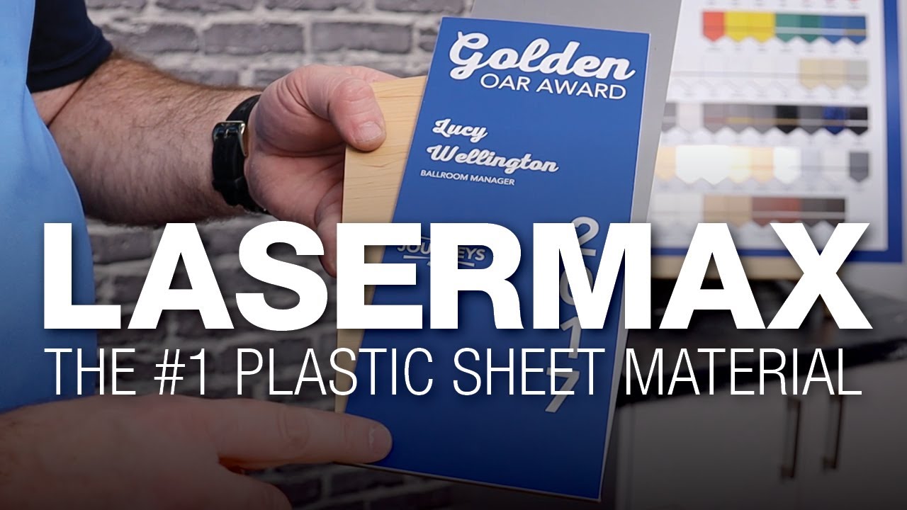 LaserMax! The #1 plastic in laserable signage industry - YouTube