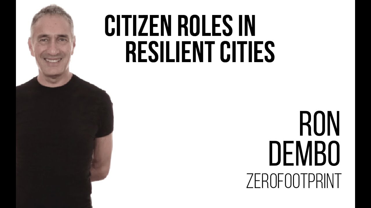 Ron Dembo - Citizen Roles in Resilient Cities - YouTube