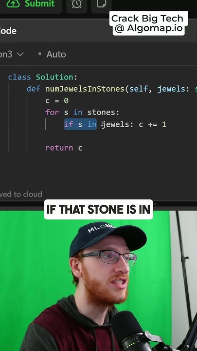 Don't Make This Coding Interview Mistake! Jewels and Stones - Leetcode 771 - YouTube
