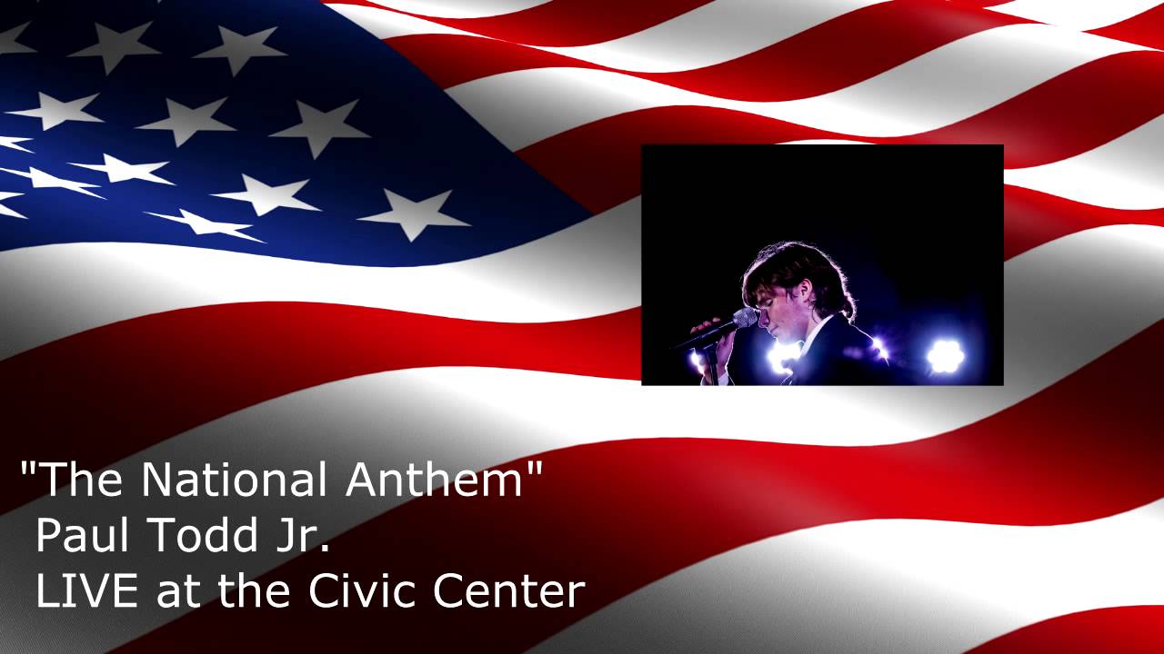 Paul Todd Jr. - The National Anthem (Civic Center Arrangement) - YouTube