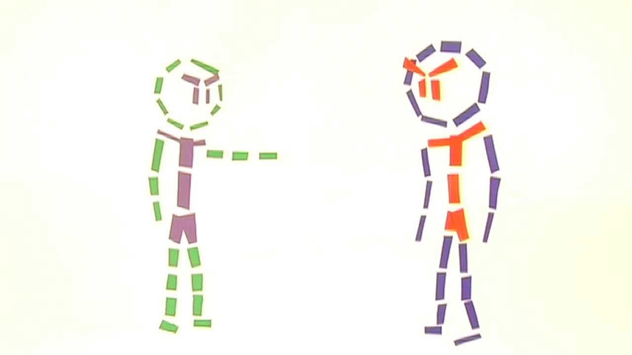 2 guys fighting animation - YouTube