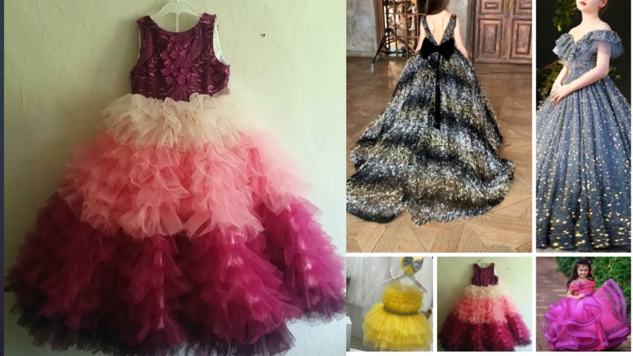 Kids net frock design ideas || beautiful kids frock ideas || party ...