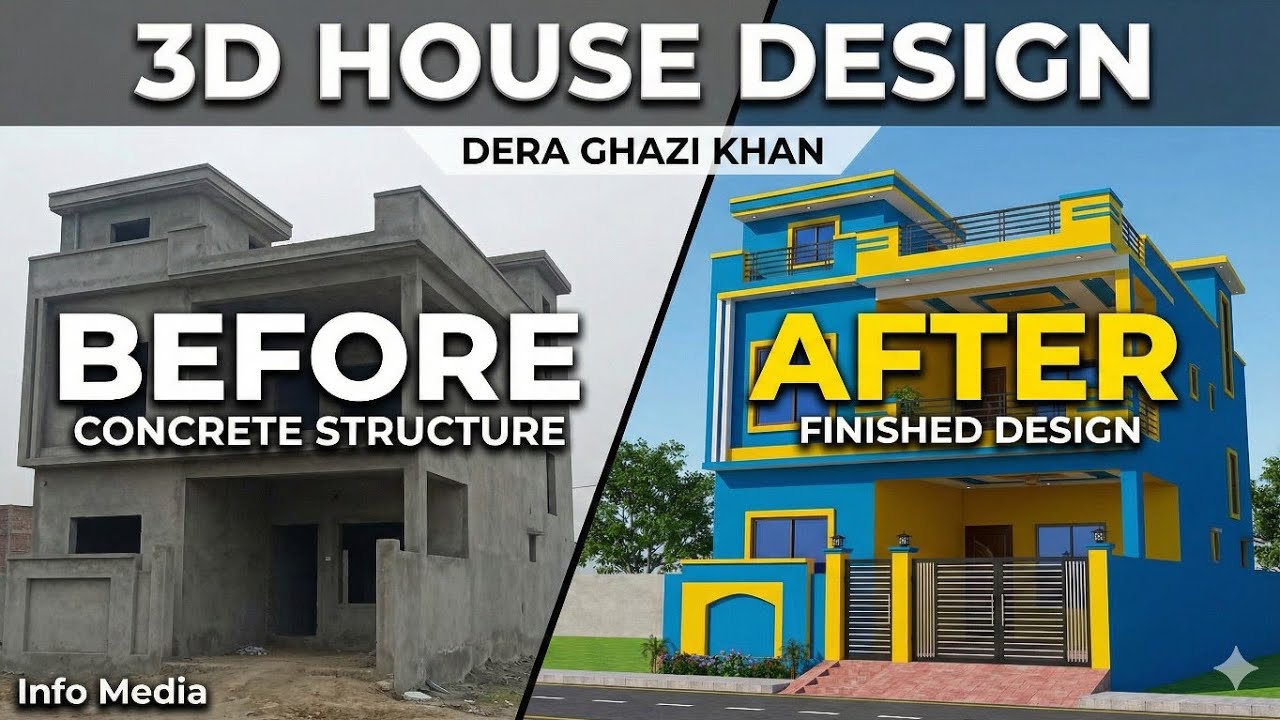 3D Interior House Design | Dera Ghazi Khan - YouTube