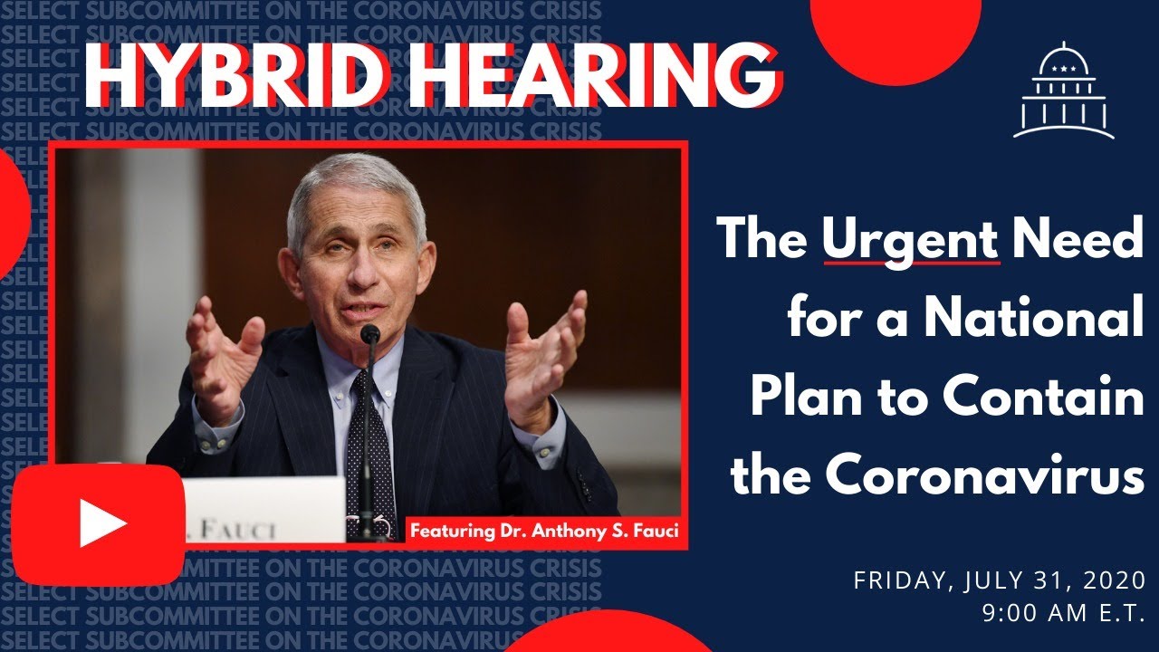 Select Subcommittee Hearing The Urgent Need For A National Plan To