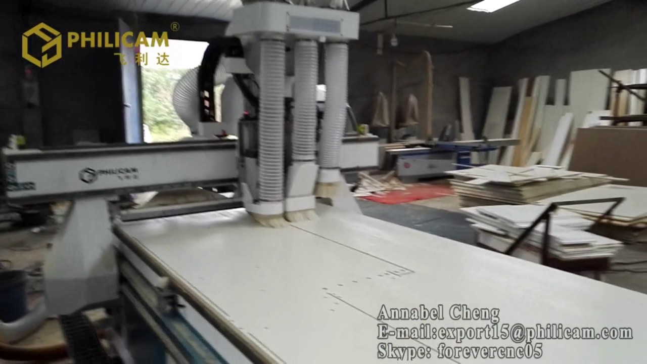 Customer Training of F2 9 Drilling CNC Router Shoebox Making - YouTube