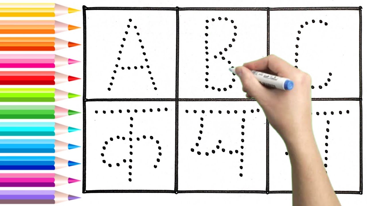 Abcd alphabets drawing amd kakhagagha drawing, ka se kabutar, kha se ...