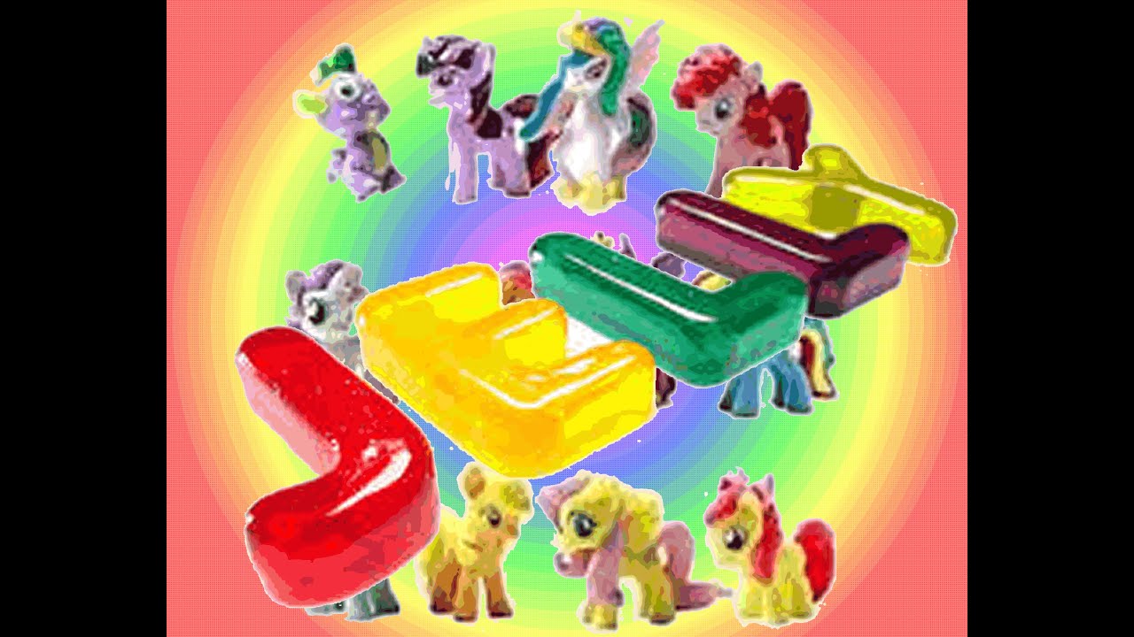 My little pony Jelly cakes. Find the pony. - YouTube