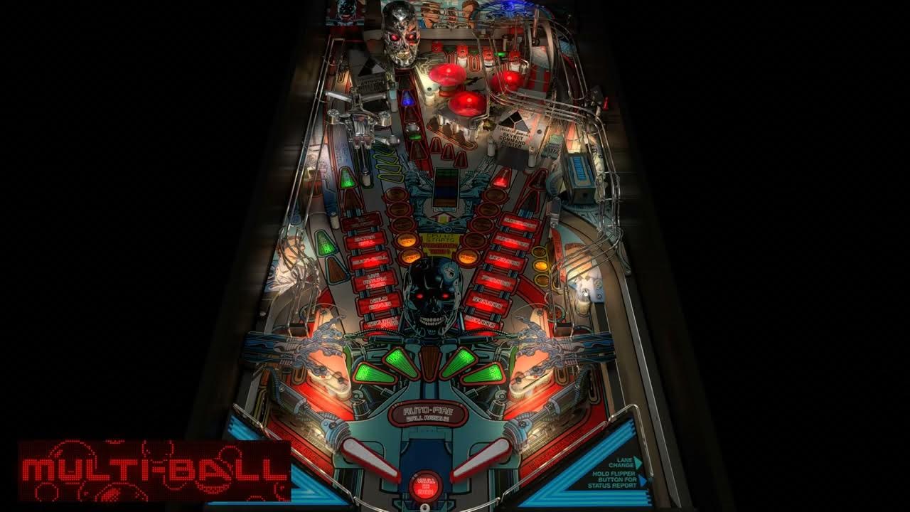 Visual Pinball X - Terminator 2 (Williams 1991) g5k - 3 Super JPs, 5 mil Chase loops & Payback ...