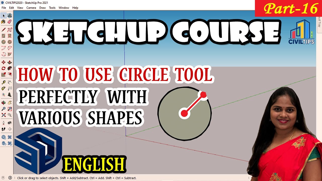 Circle Tool English - Part 16 How to use Circle Tool Perfectly with ...