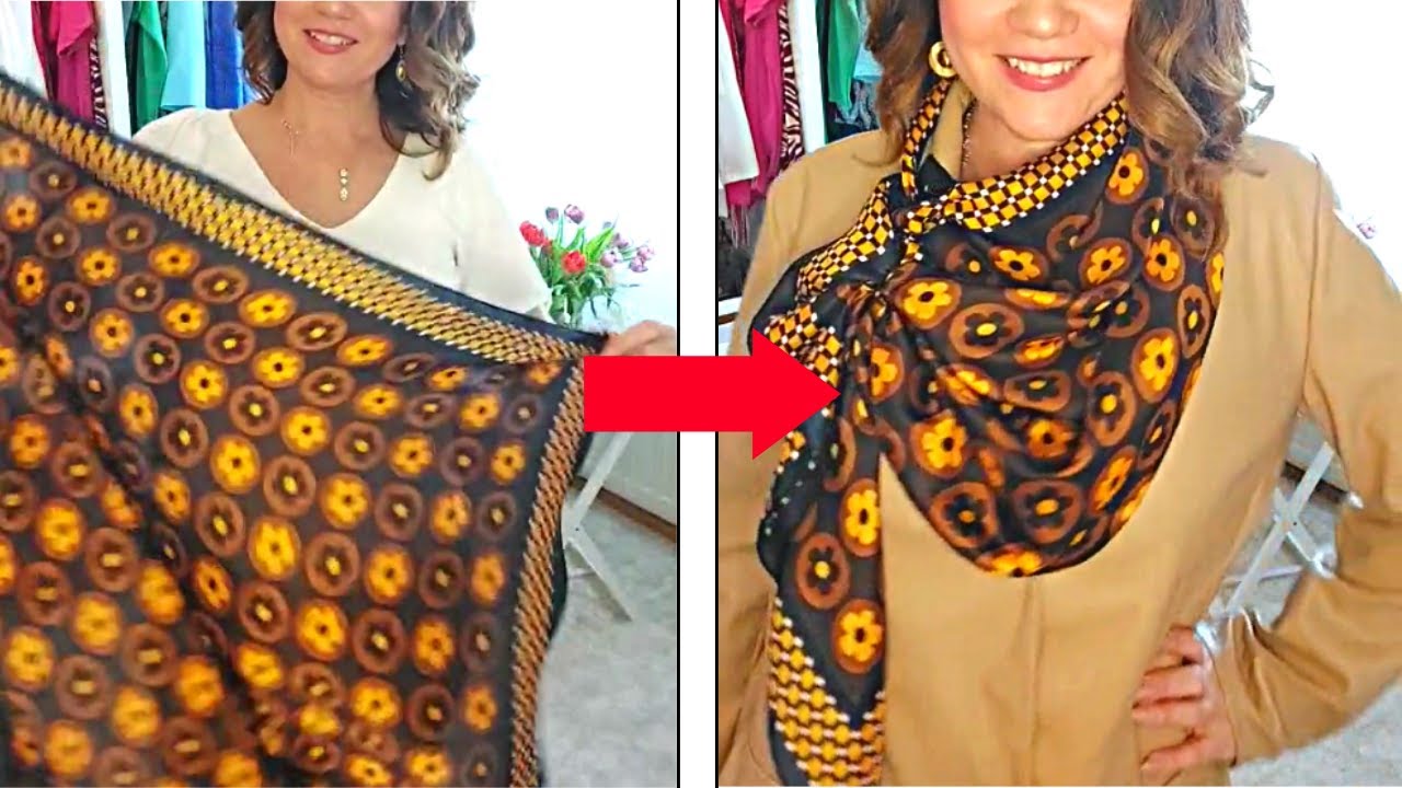 5 Original Ideas for Using a Scarf Around Your Neck | Tips & Hacks for ...