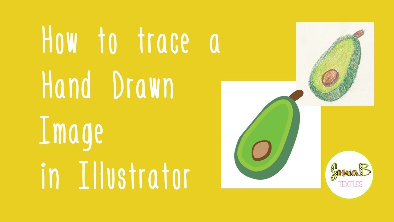 How to use the Pen Tool & Trace a Hand Drawn Picture in Illustrator ...