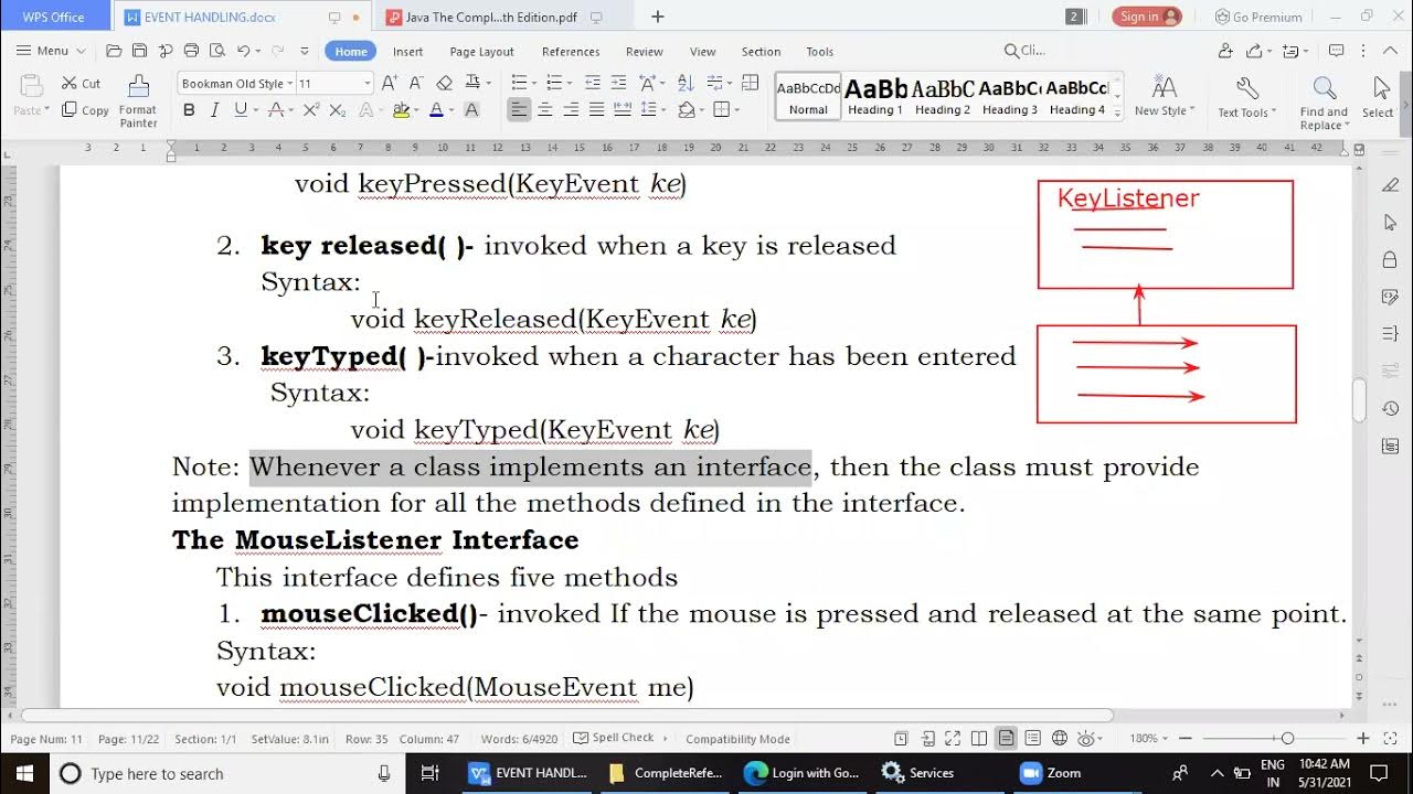 11 AJava Unit1 KeyEvent KeyListener - YouTube
