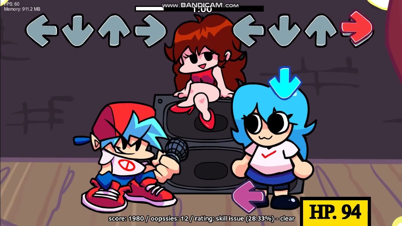 cuphead style hp counter in fnf lua - YouTube