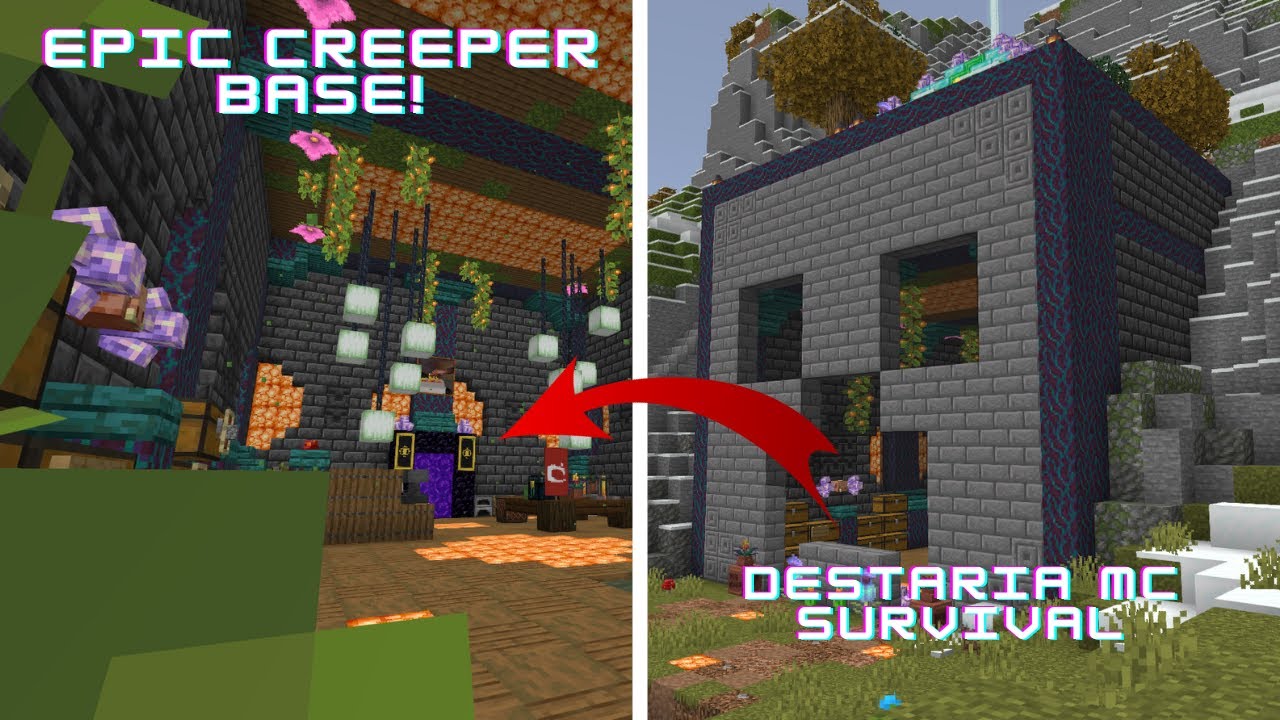 I'm Building an Epic Creeper Base in Survival Minecraft!!! | Destaria MC Survival [EP.1] - YouTube