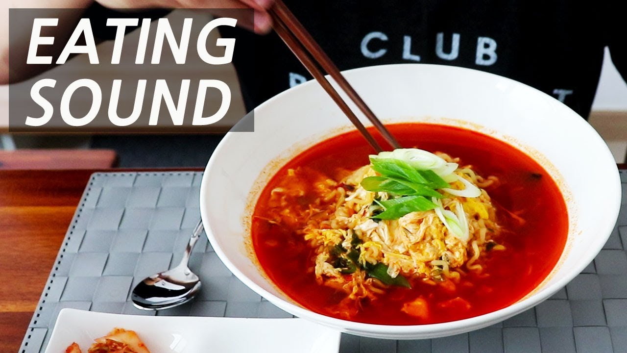 Ramyeon (라면) Ramen Eating Sounds ASMR - YouTube