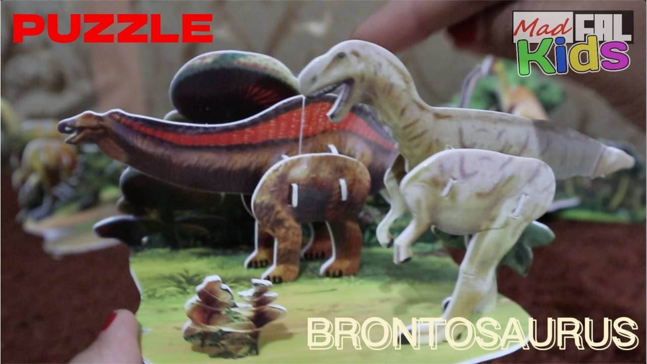 Merakit Puzzle dinosaurus untuk anak-anak - mainan puzzle 3d dino ...