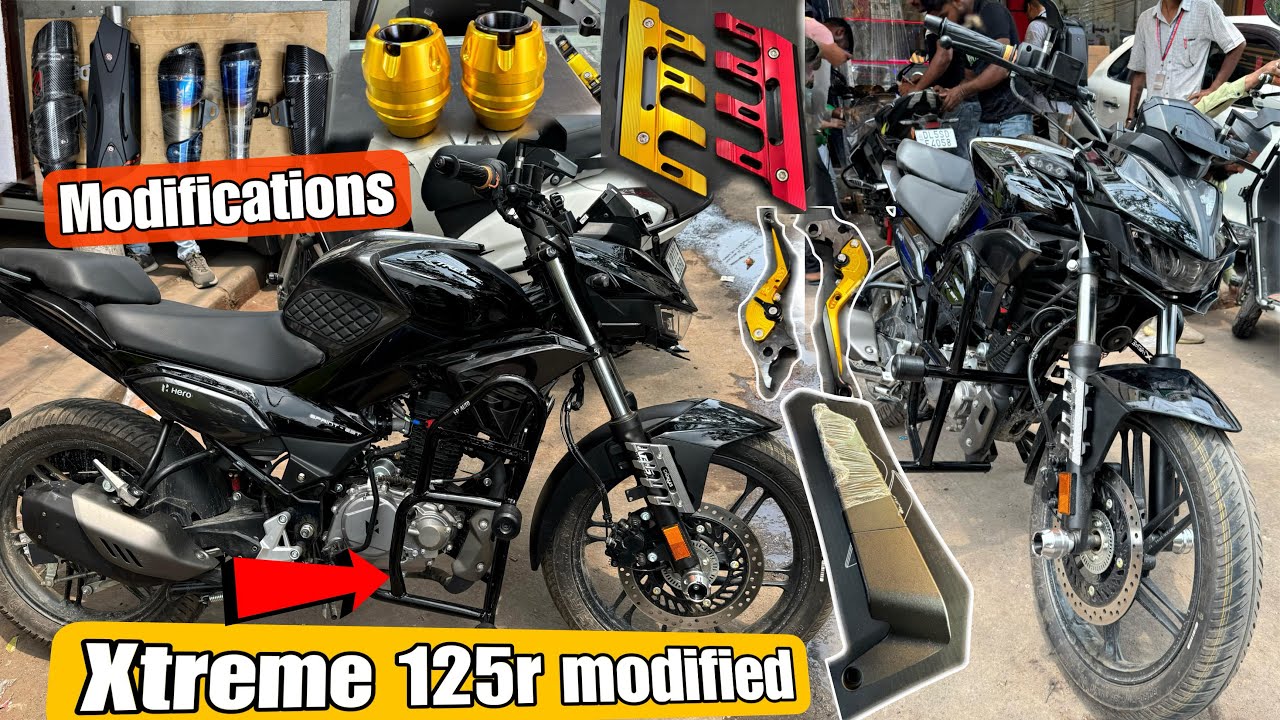 Hero Xtrame 125R Modification and accessories | Xtrame 125 Modified ‼️ ...