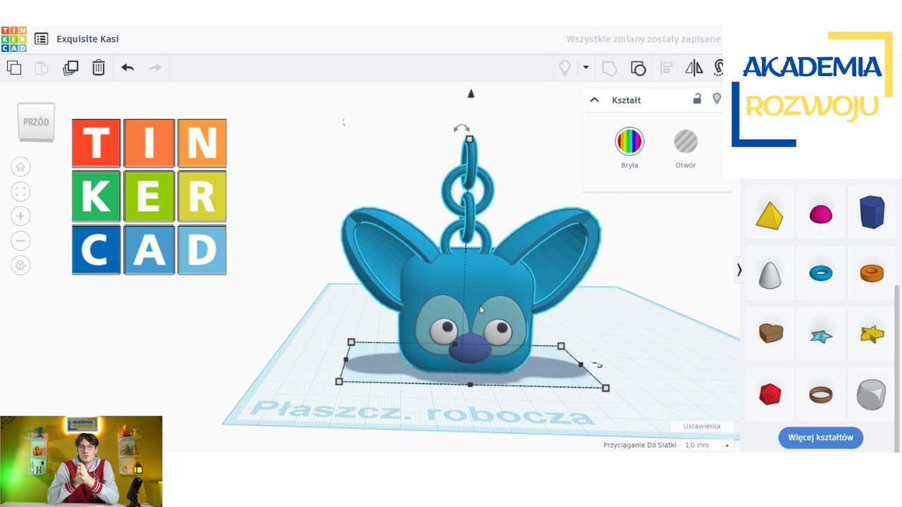 Jak Zrobić Brelok Stitcha w Tinkercad | Łatwy Tutorial 3D dla ...