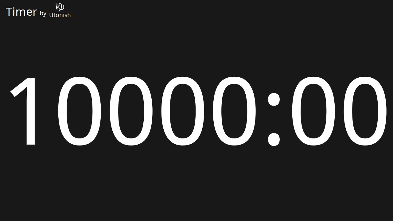 10000 Minute Countup Timer - YouTube