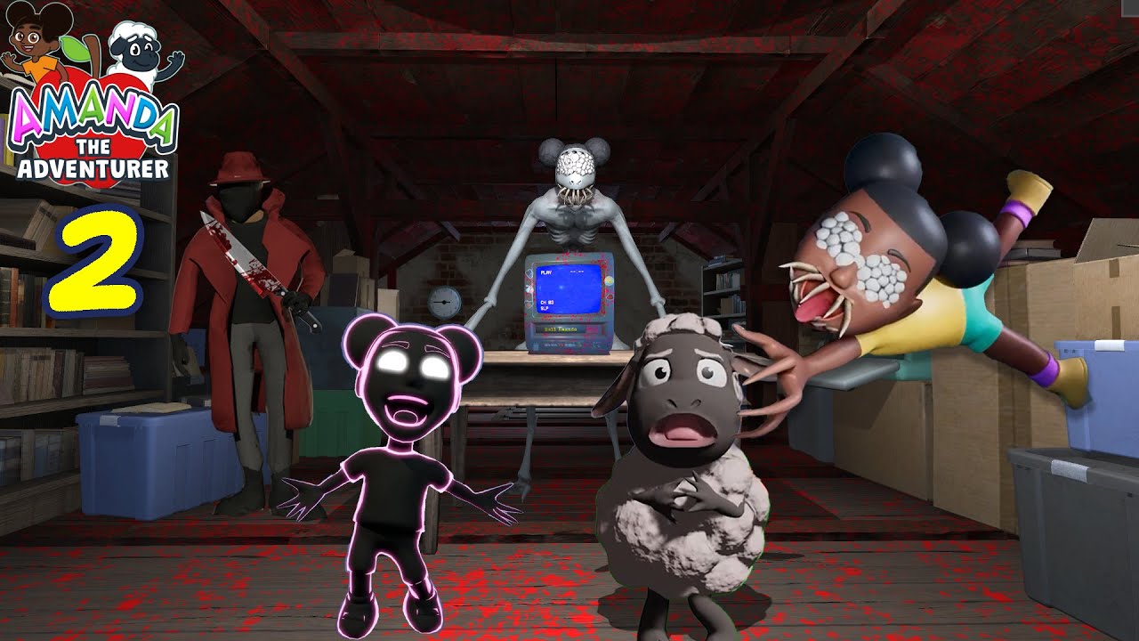 Amanda The Adventurer 2 Full Game Play All Rebecca Amanda Horror - YouTube