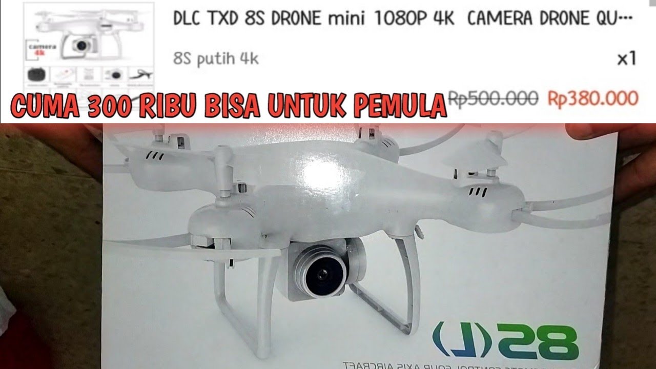 UNBOXING DRONE DLC TDX DRONE CUMA 300 RIBUAN CUYY - YouTube