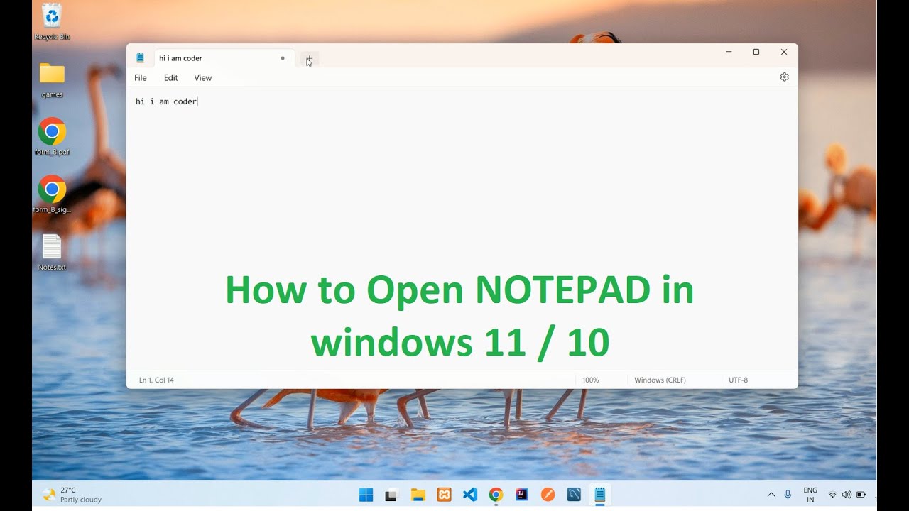 How To Open Notepad In Windows 11 10 Open Notepad In Windows YouTube How To Open Notepad In Windows 11 10 Open Notepad In Windows YouTube