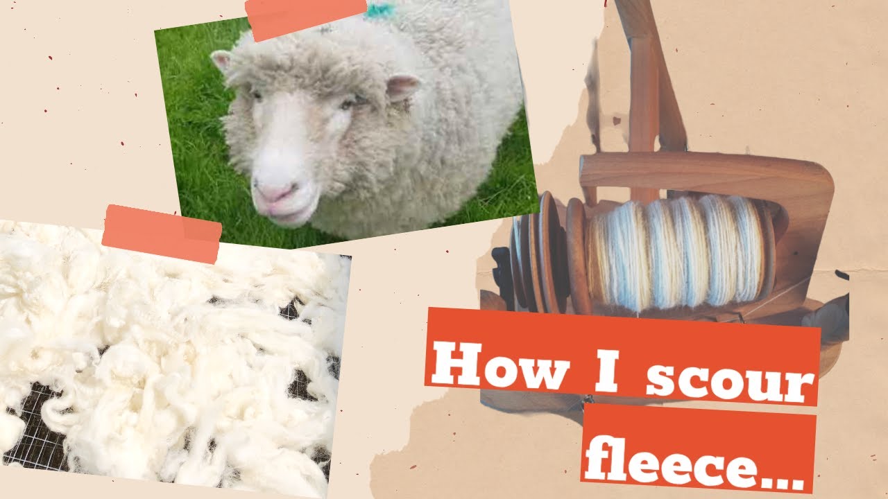 Fleece to Yarn Part 1 - Washing and scouring fleece on the farm - YouTube