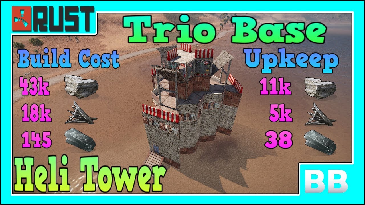 Rust 3.2 Trio Heli Base Design - YouTube