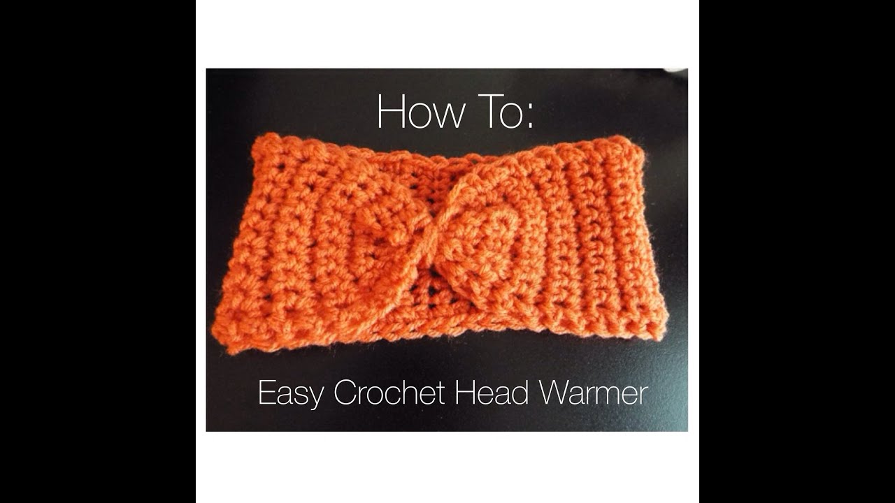 How To: Easy Crochet Head Warmer - YouTube