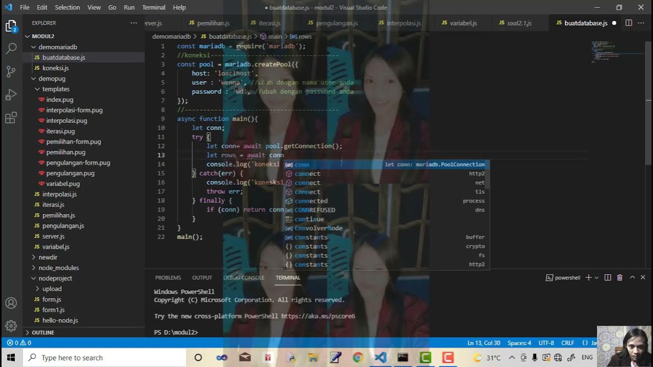 #39.Membuat Database dengan Mariadb dan Node.js - YouTube