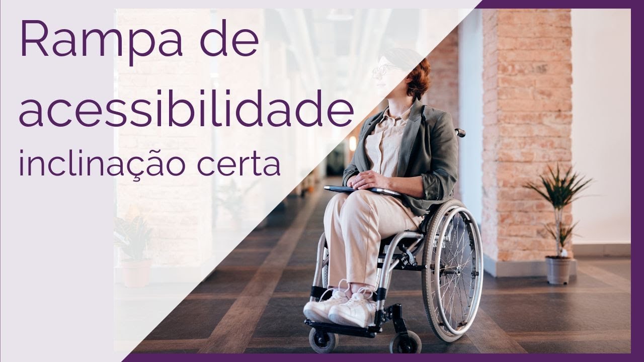 Rampa de acessibilidade para cadeirante - NBR 9050 - YouTube