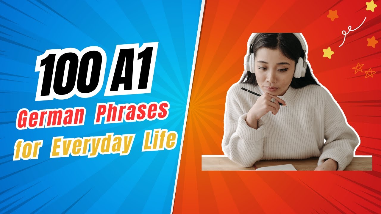 100 A1 German Phrases for Everyday Life | German for Daily Life - YouTube