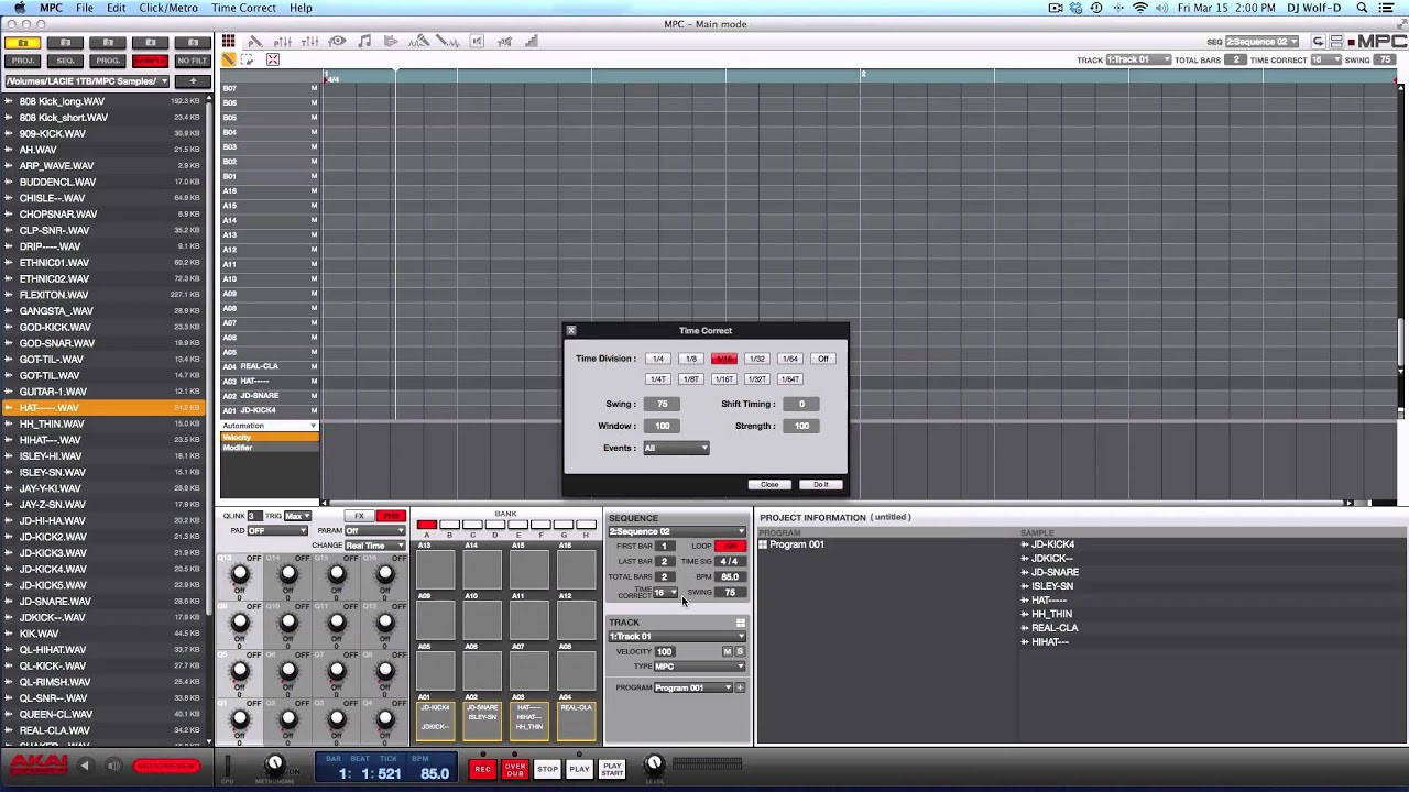 Akai Mpc Software Tutorial Mpc Swing Drum Programming J Dilla