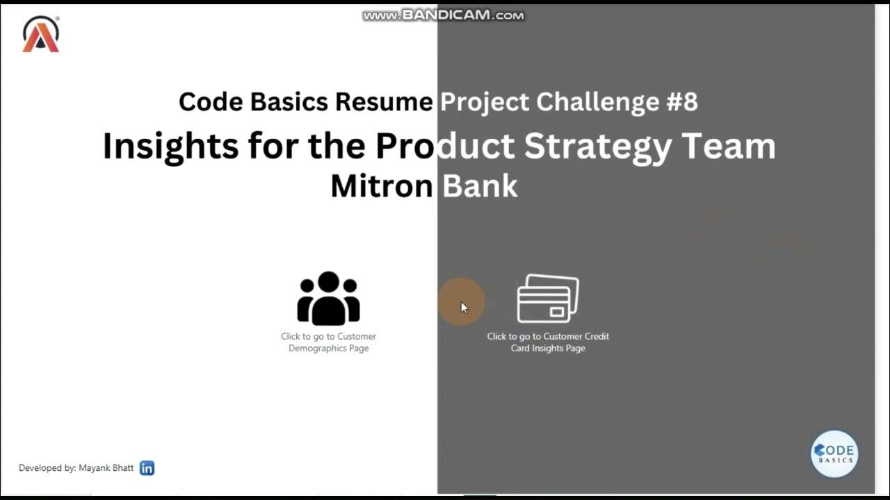 Submission for Codebasics resume project challenge #8: - YouTube