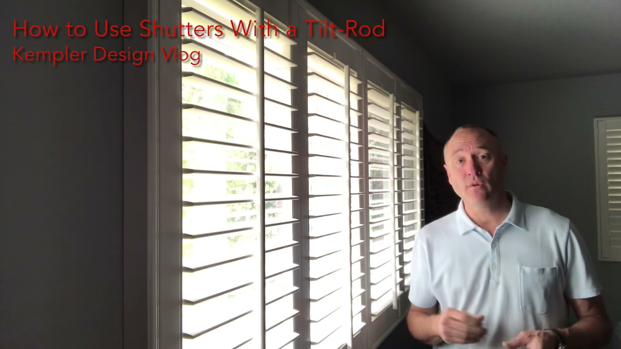 Learn How to Use Your Shutters With a Tilt-Rod - YouTube
