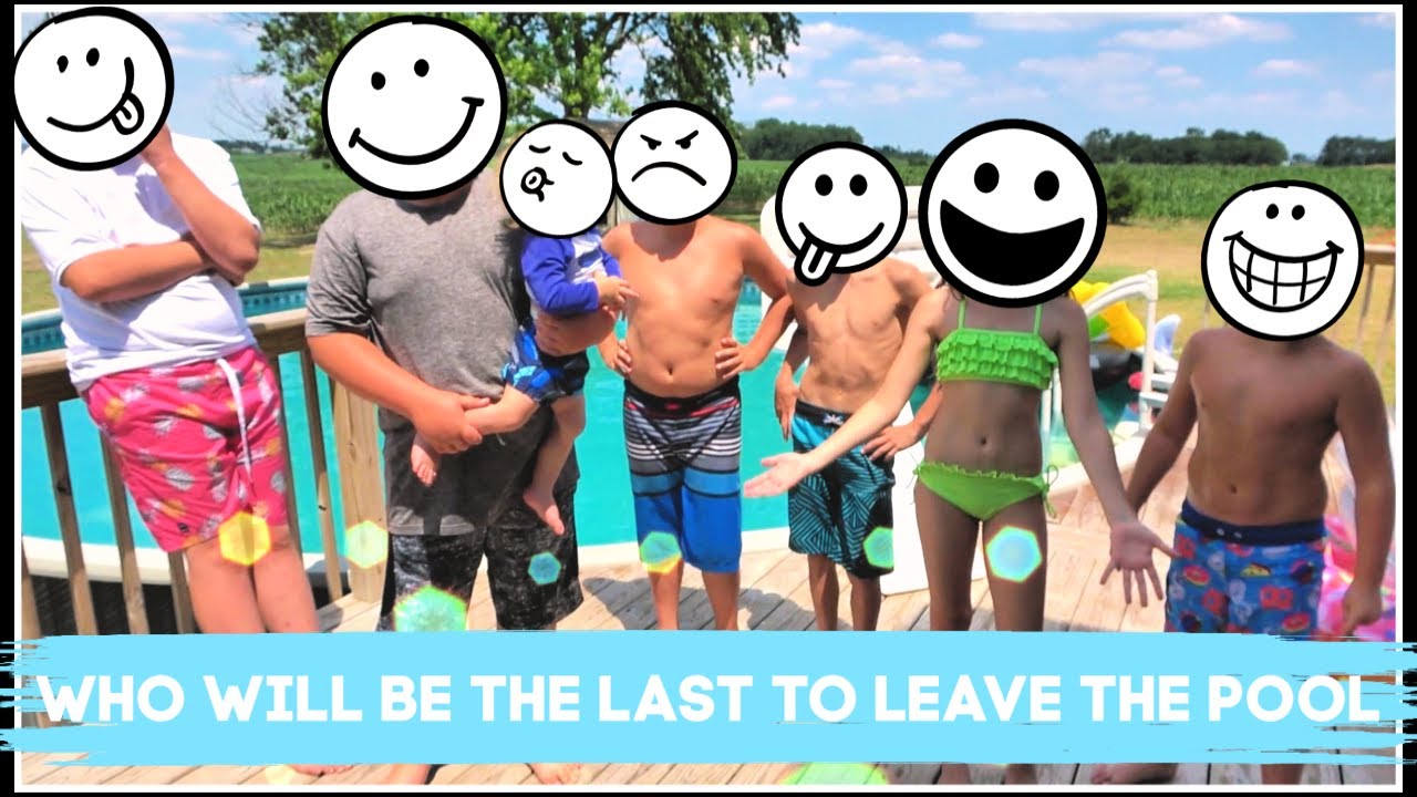last to leave the pool wins the cash prize!! With mini challenges and ...